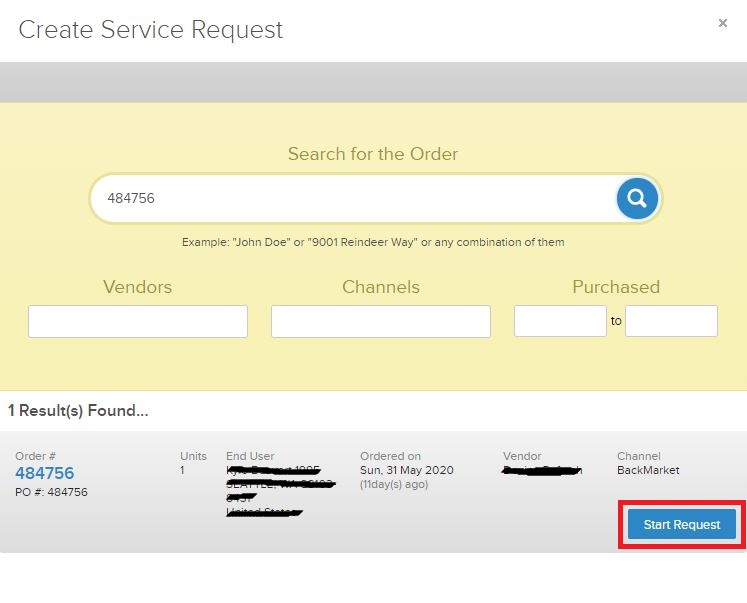 Creating A Service Request – Quipt